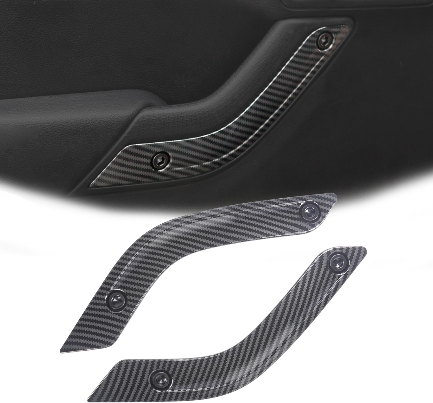 Amazon.com: XtremeAmazing Front Interior Door Grab Handle Inserts Cover ...