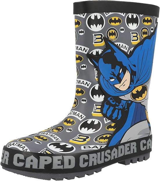 William Lamb Boys Batman Wellies/Wellington Boots (12 UK Child, numeric ...