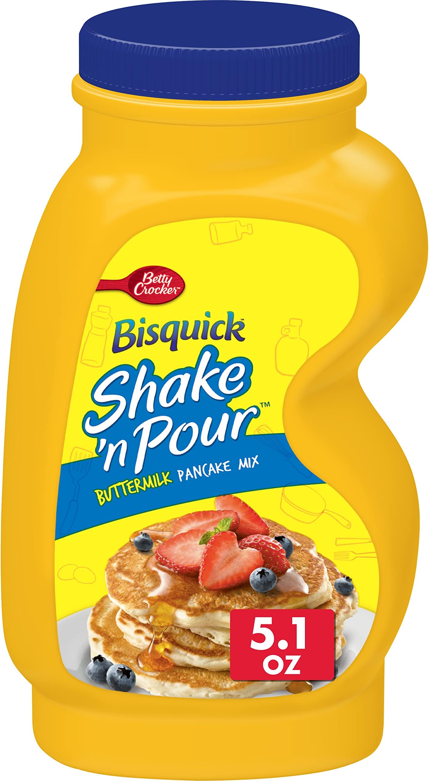 Amazon.com : Betty Crocker Bisquick Shake 'n Pour Buttermilk Pancake ...