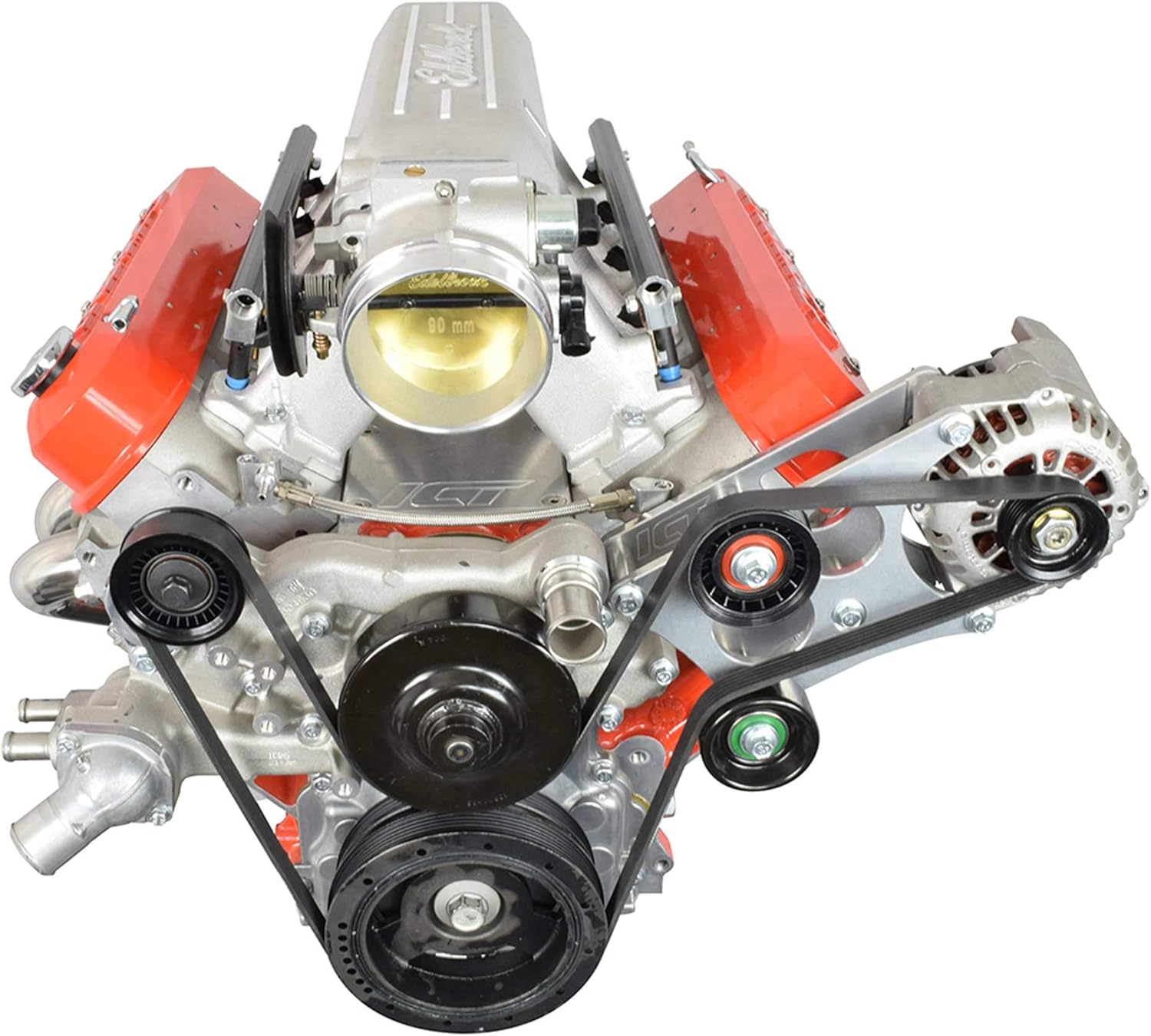 LS Corvette Heavy Duty Billet Alternator Bracket Kit LSX LS1 5.7L Top ...