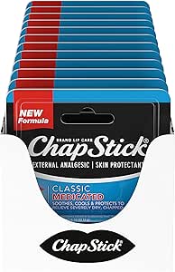 Amazon.com : ChapStick Classic Medicated Lip Balm Tubes, Chapped Lips ...
