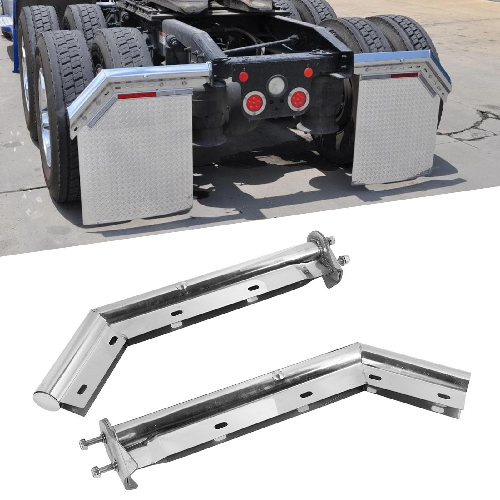 Semi Truck Mud Flap Mounting Brackets Mud Flap Hangers Angled Steel