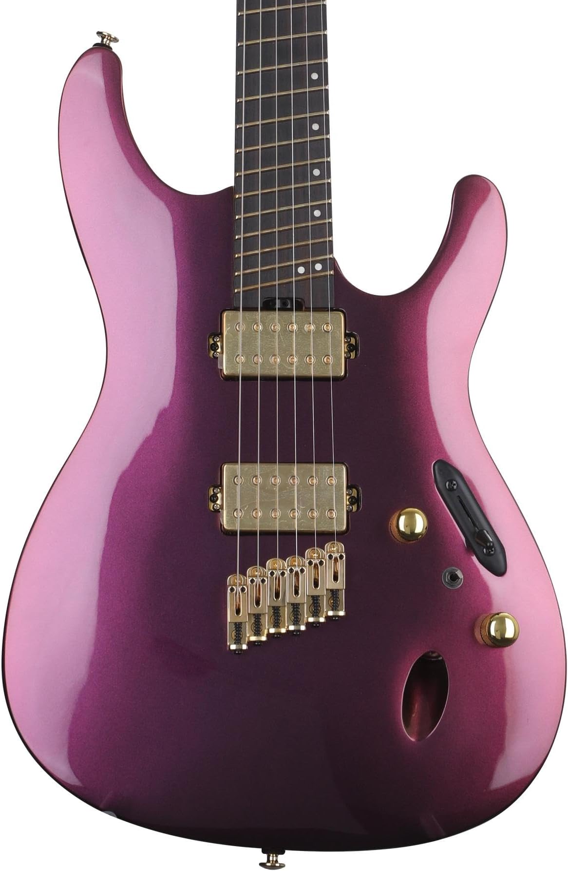 Amazon.com: Ibanez Axe Design Lab SML721 Electric Guitar - Rose Gold ...