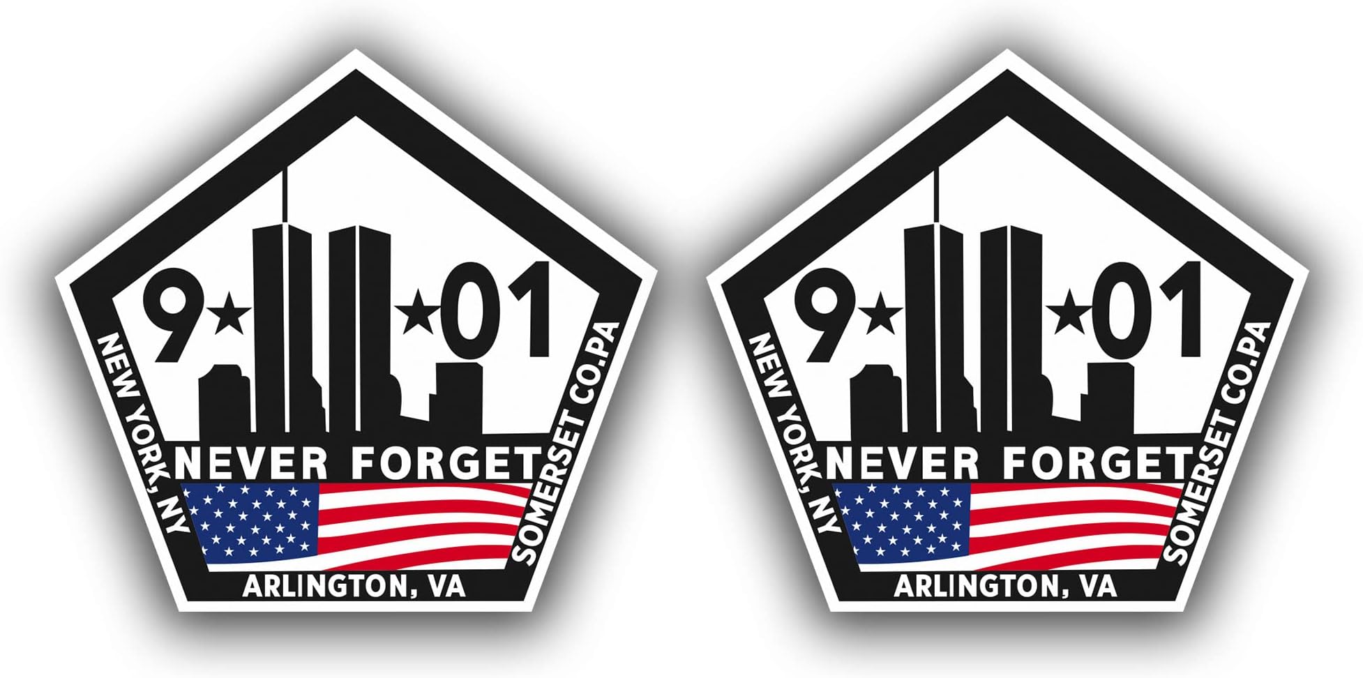 Amazon.com: Evan Decals Thin Red Line Firefighter - Fallen Heroes 9/11 ...