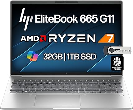 Amazon.com: HP EliteBook 665 G11 Business Laptop 16" FHD+ Display, AMD ...