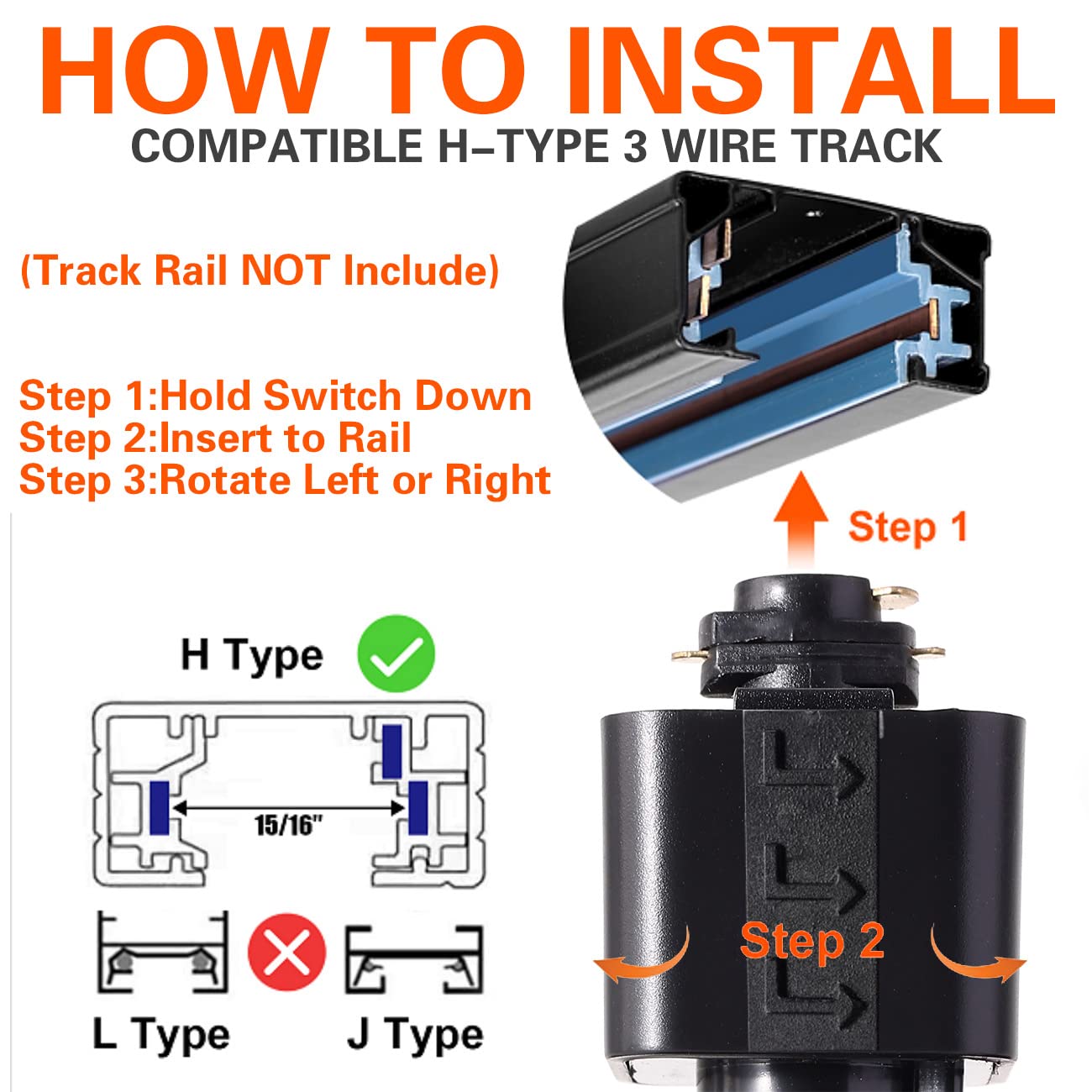 Led Track Lights Mirrea LED Track Lighting Heads Compatible With Single ...
