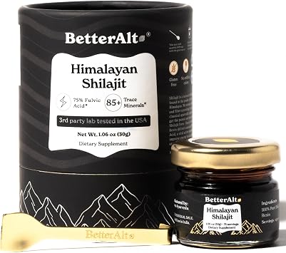 Better Alt Pure Himalayan Shilajit Resin High Potency Gold Grade for ...