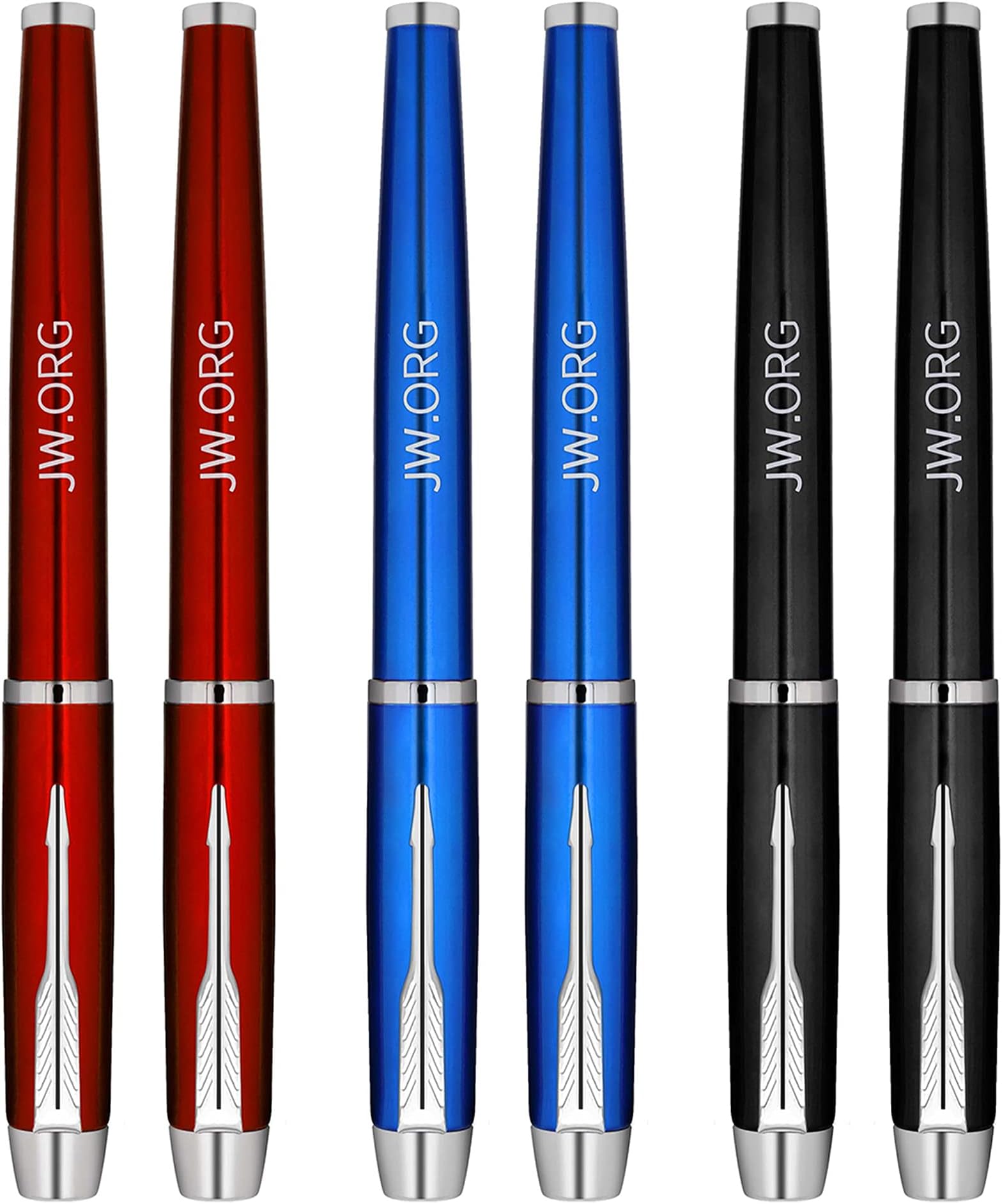 Amazon.com : JW.ORG Metal Clip Top Ball Point Black Ink Fine Tip ...