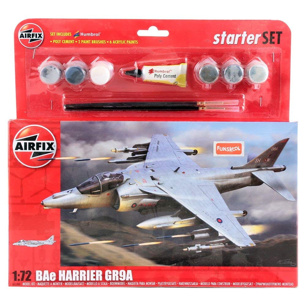Amazon.com: Airfix Starter Set Harrier Gr9 : Arts, Crafts & Sewing