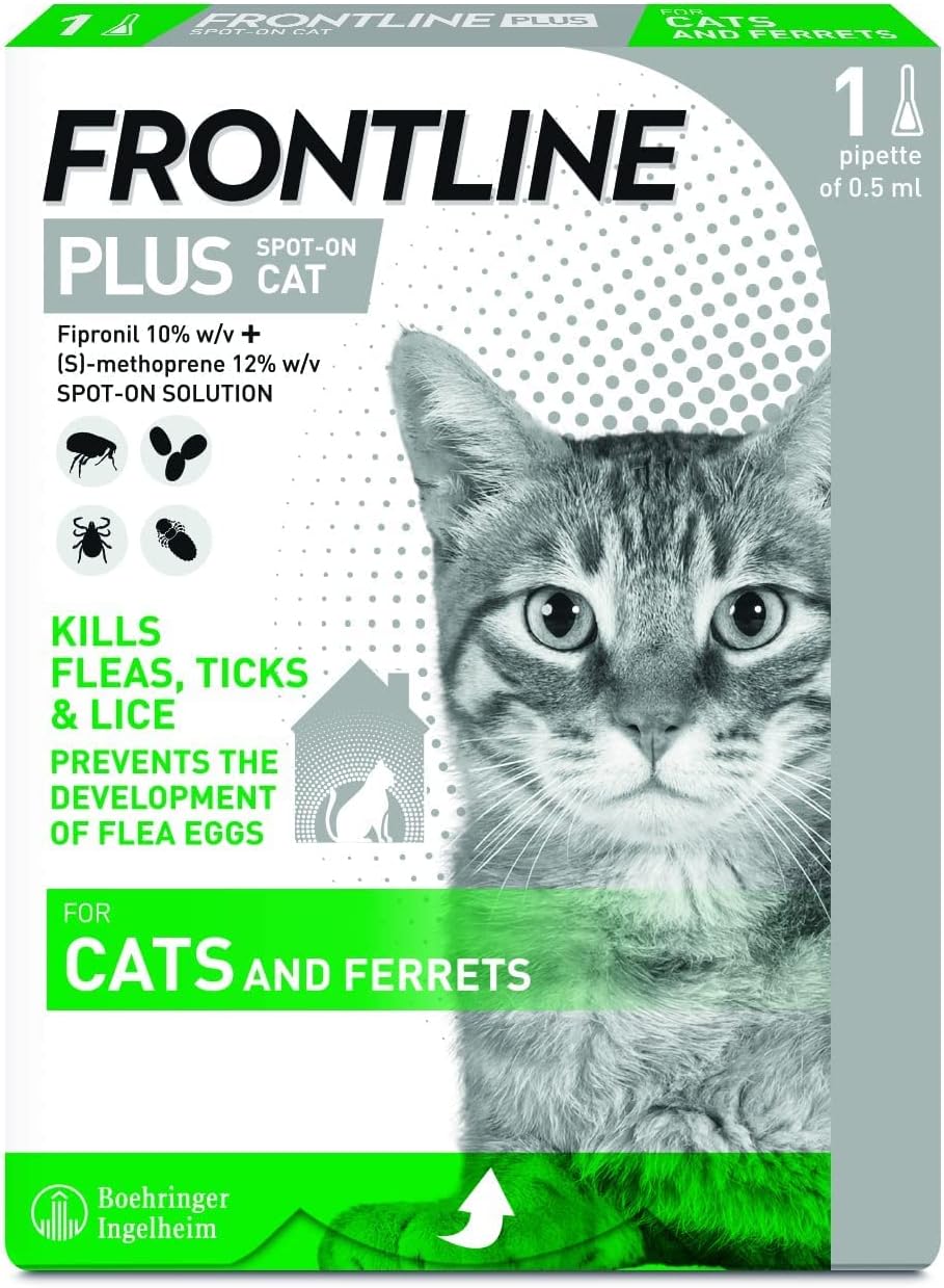 Frontline For Cats (Frontline Plus For Cats) : Amazon.co.uk: Pet Supplies