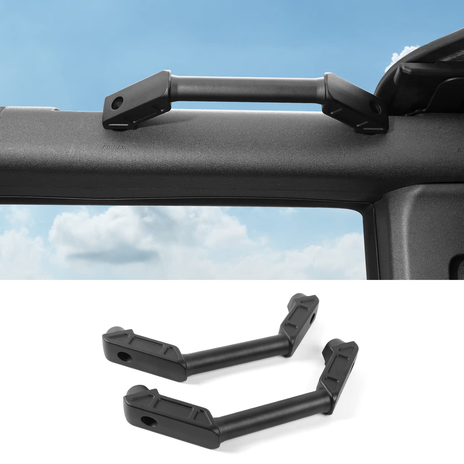 Amazon.com: Hoolcar Rear Roll Bar Grab Handles Metal Grip Handle ...