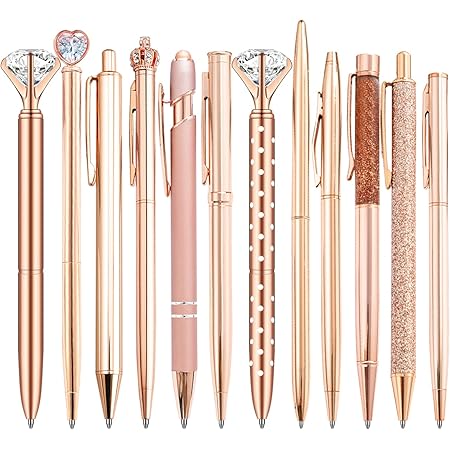 Amazon.com : Kamay's 4PCS Diamond Pen Metal Ballpoint Pen with Big ...