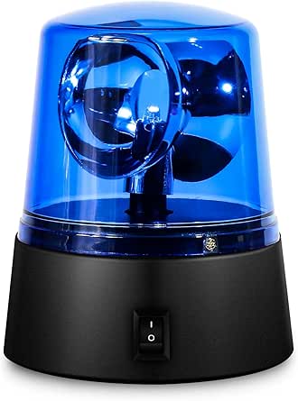 Amazon.com: QCDENG 1PCS Blue 360 Degree Rotating Strobe Light, Flashing ...
