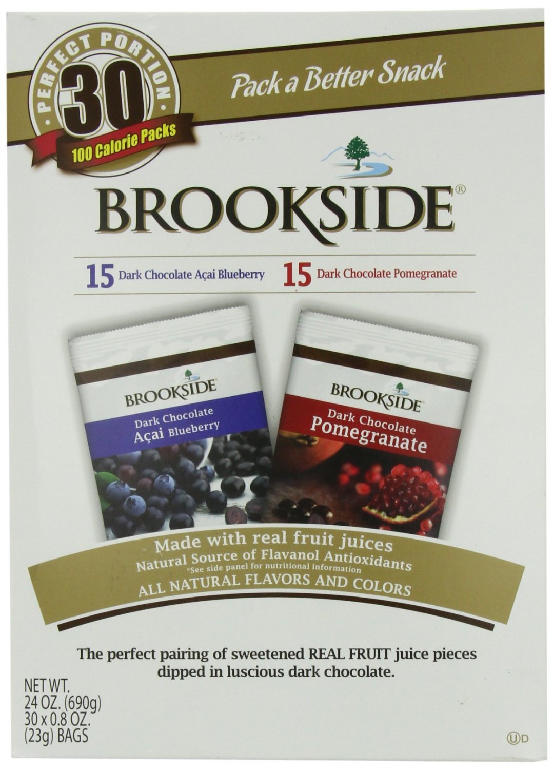 Amazon.com : Brookside Dark Chocolate Variety 90 Count Box : Grocery ...