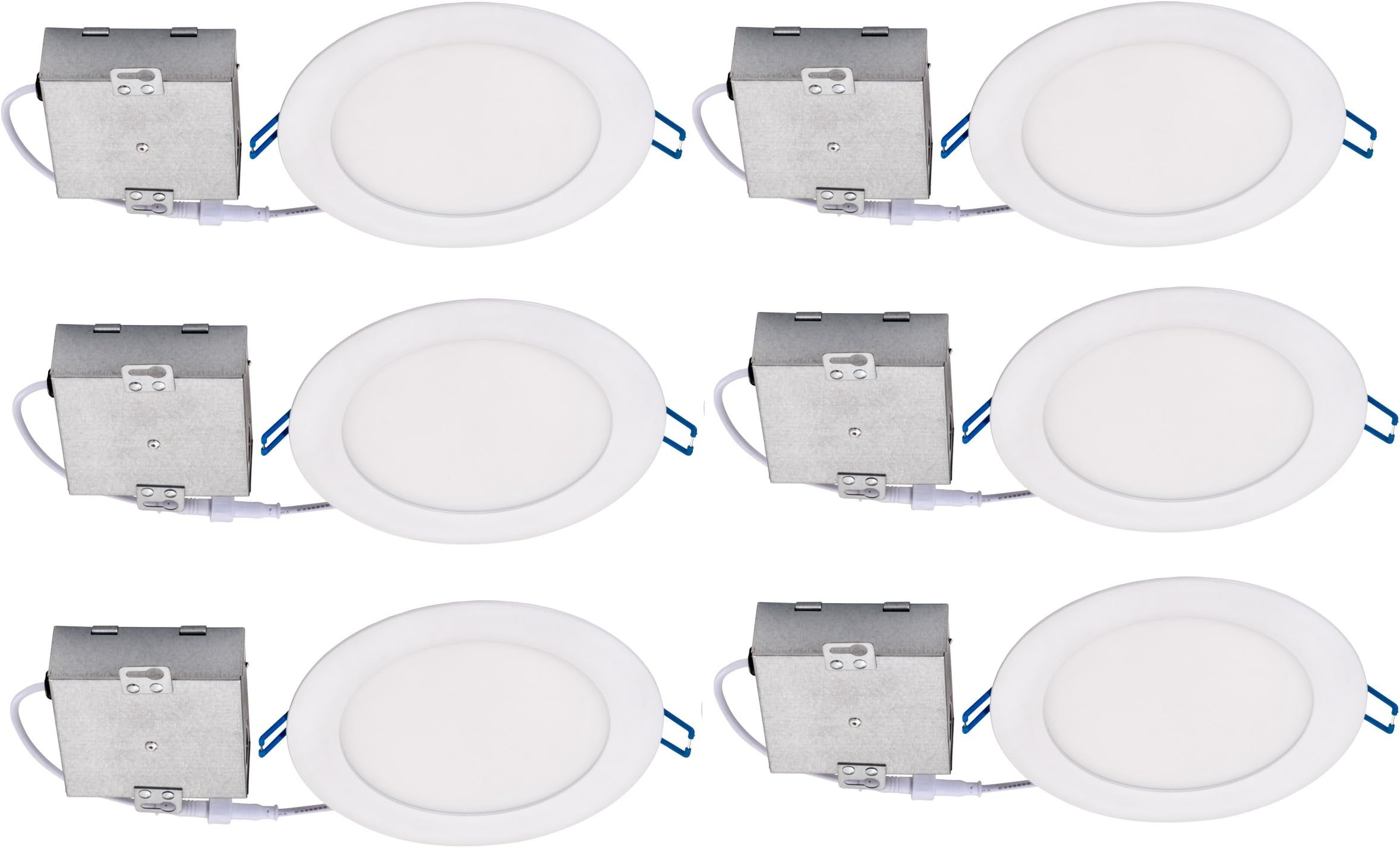 Topaz Round 6 Inch LED Slim Fit Recessed Downlights, 12 W, Ceiling ...