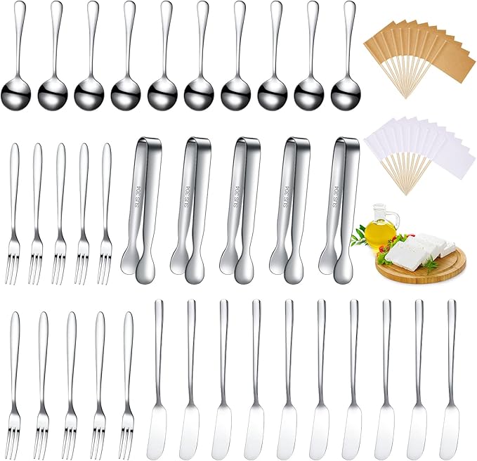 Amazon.com: 35 Pcs Cheese Butter Spreader Knives Set Charcuterie ...