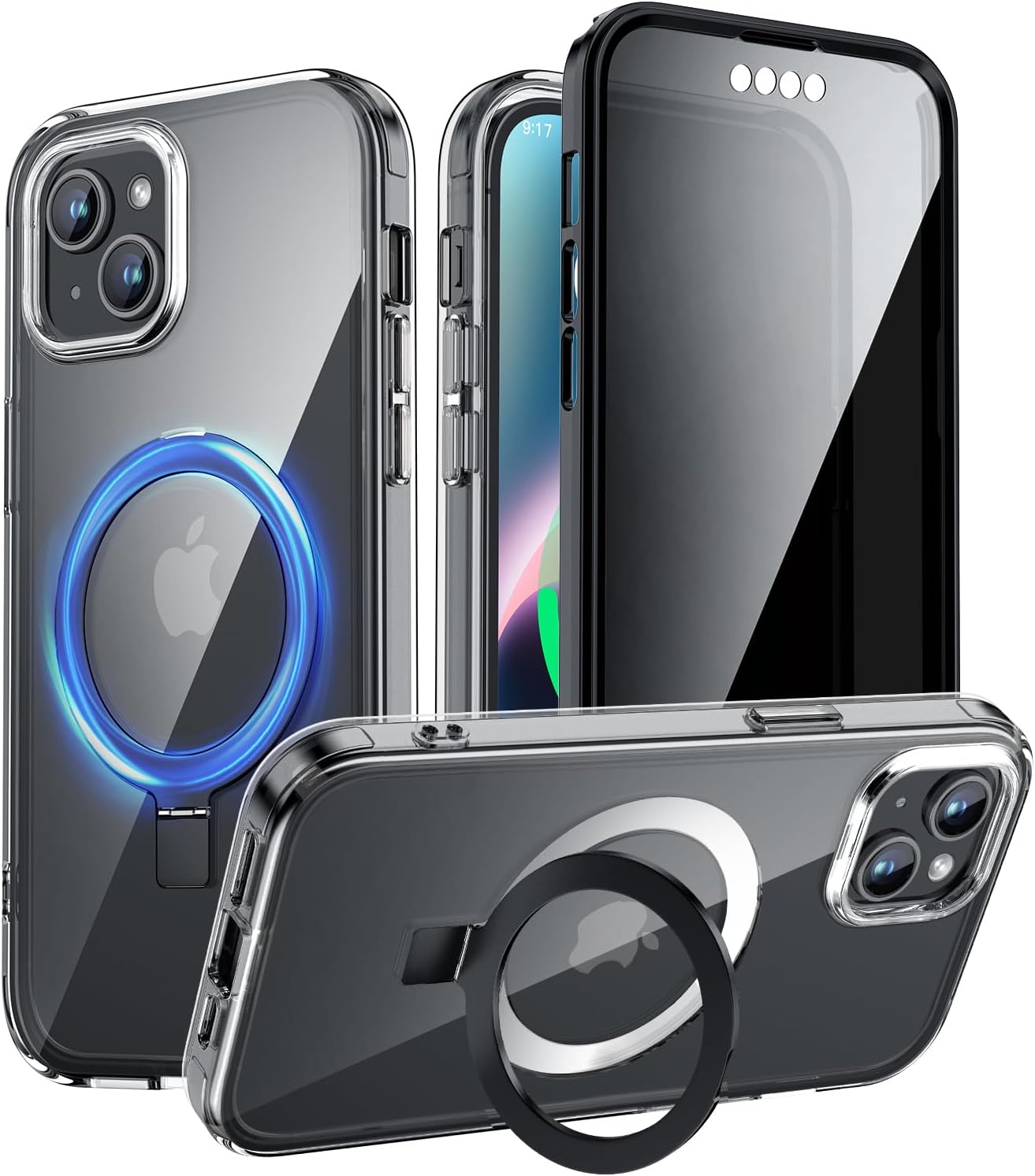 Amazon.com: Jonwelsy Anti Peeping Case for iPhone 14 (6.1"), 360 Degree ...