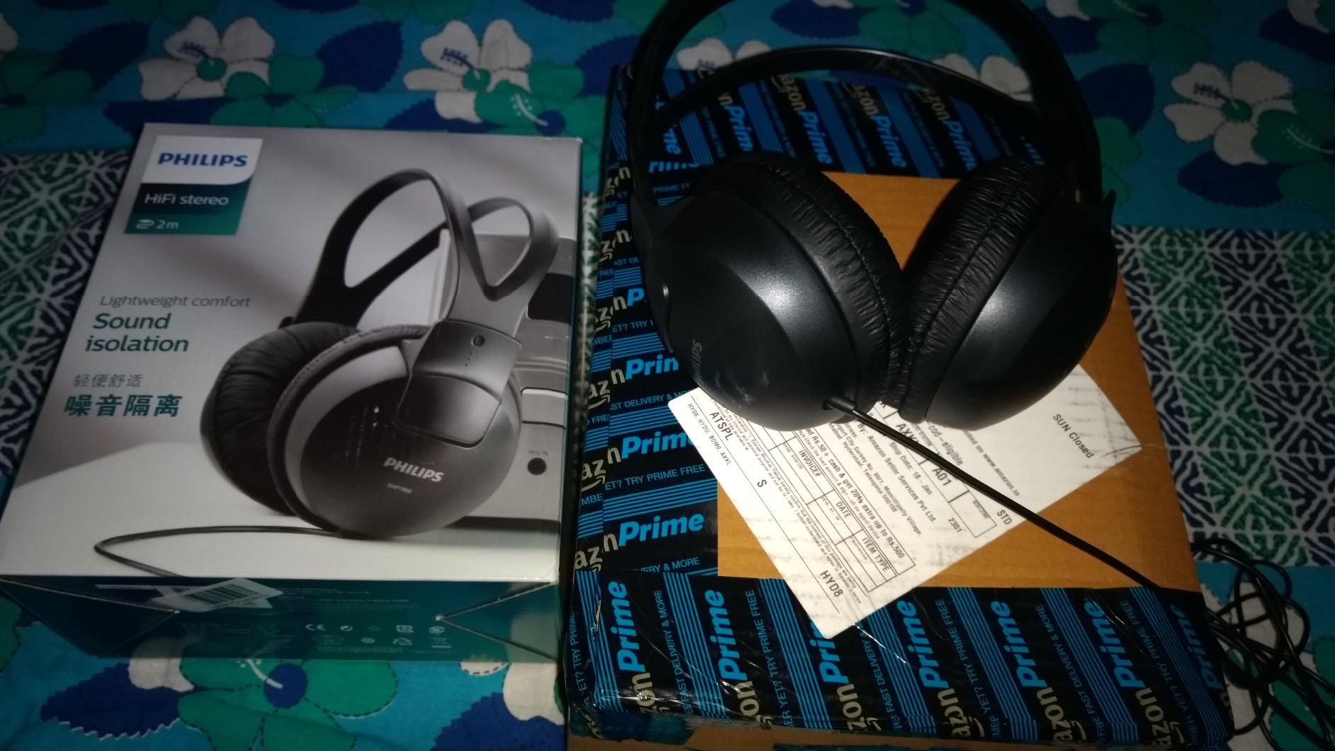 Philips SHP1900/97 Over-Ear Stereo Headphone (Black) : Amazon.in ...