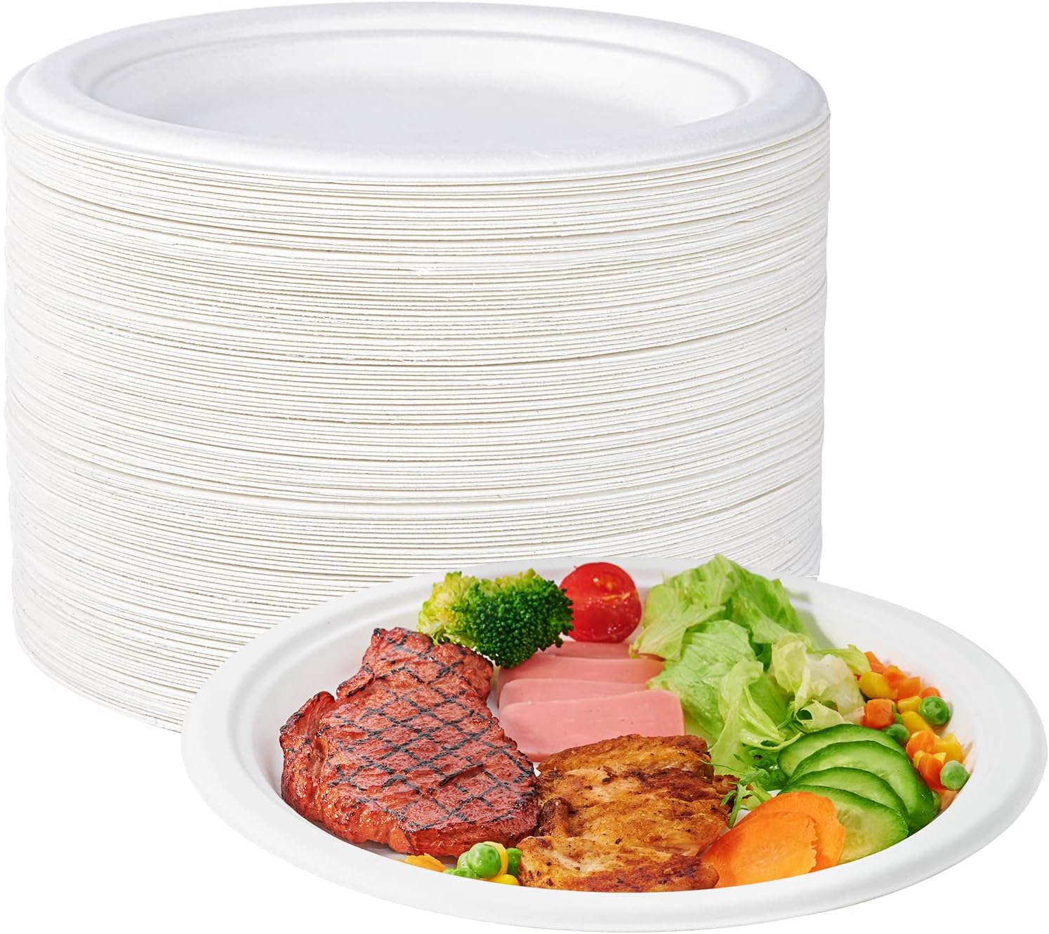 Amazon.com: Chinet Classic White Paper Dinner Plates, 10 3/8 Inch, 165 ...