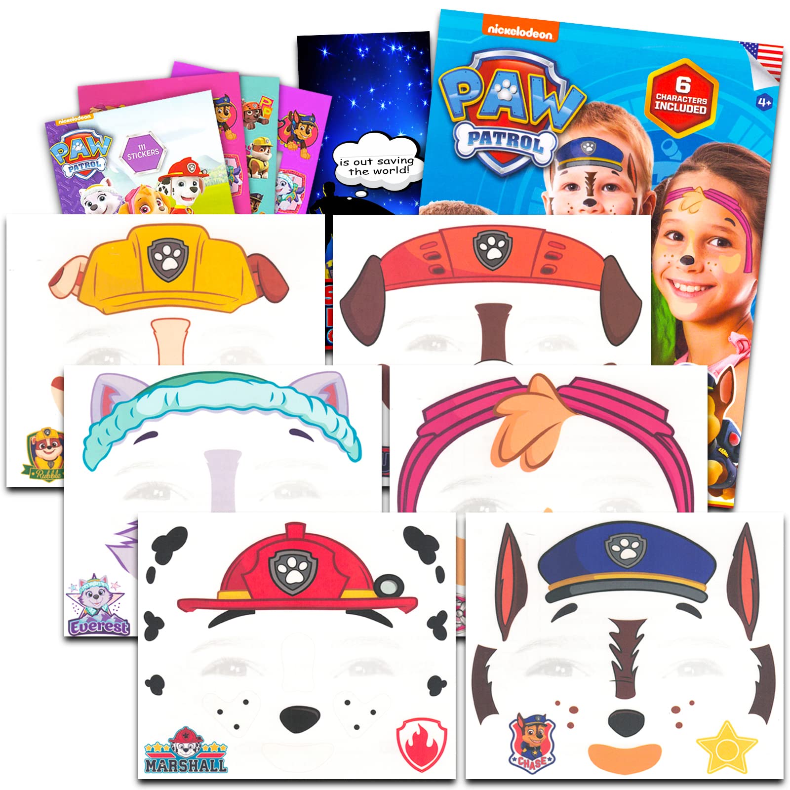 Buy Paw Patrol Temporary Tattoos Party Favors for Kids - Bundle with 6 ...