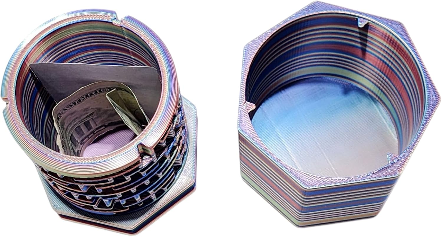 Amazon.com: Colorful 3D-Printed Maze Puzzle Box – Secret Gift Holder ...
