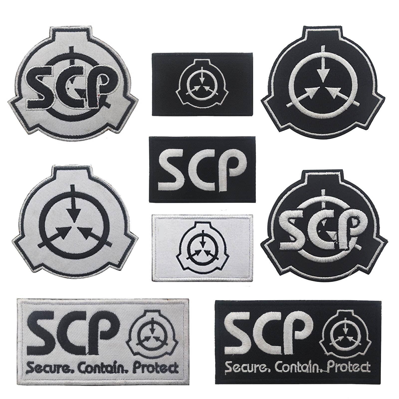 Buy 9pcs SCP Foundation Patch, Embroidered MTF Patch Mobile Task Force ...