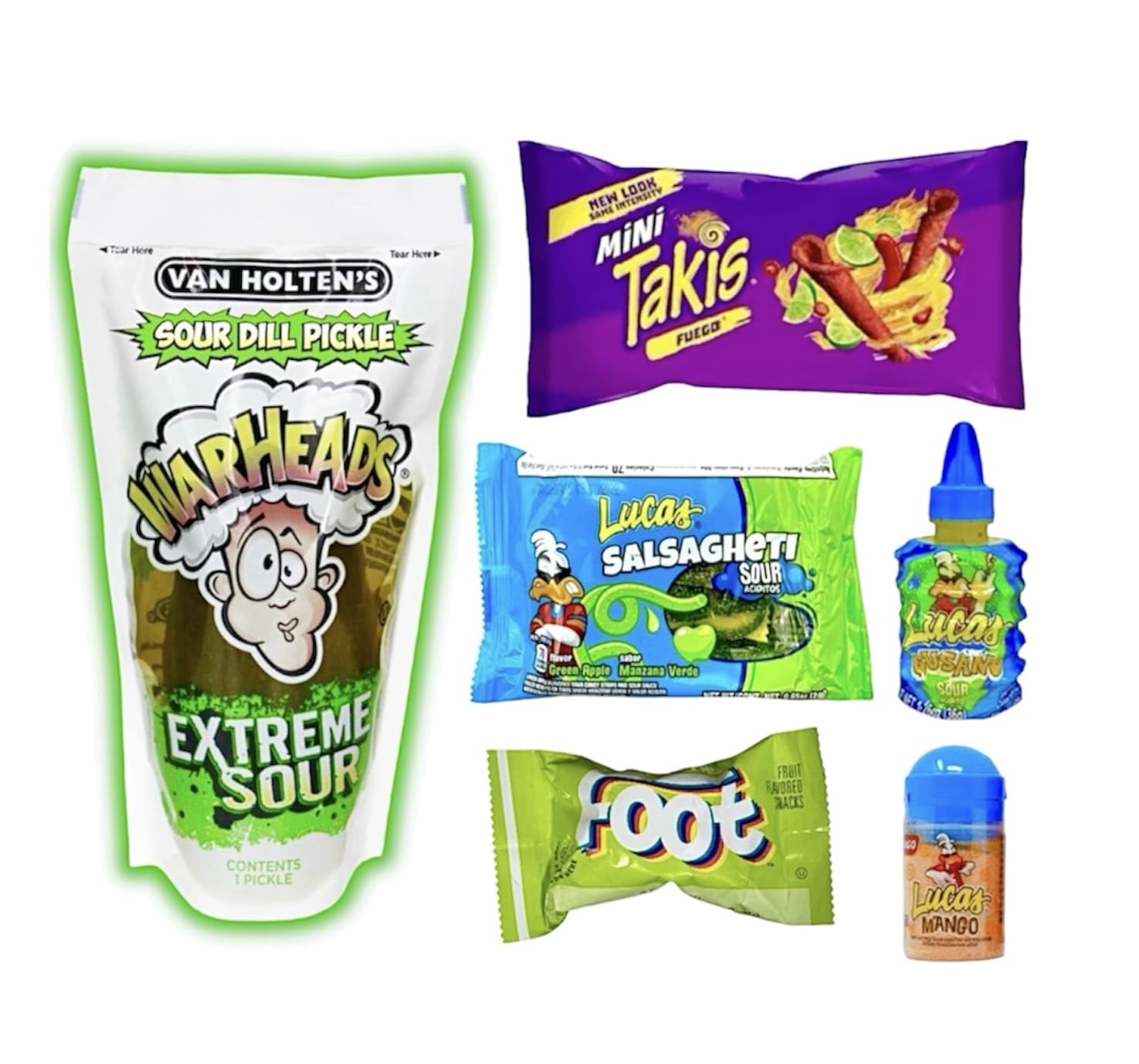 Amazon.com : Queenz Candiez Viral Chamoy Pickle Kit/Sour Pickle Kit ...