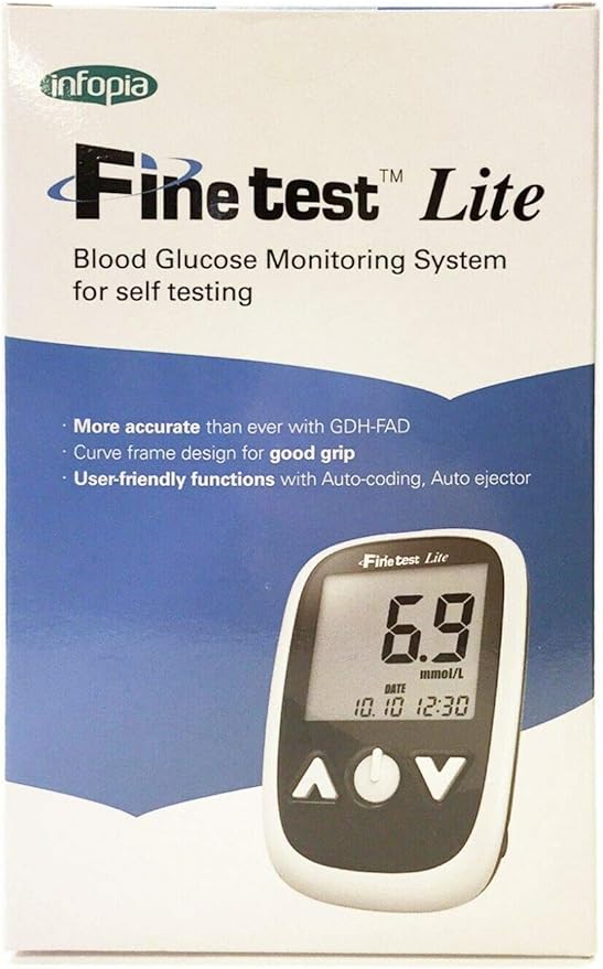 Fine Test Lite Blood Glucose Monitoring System : Amazon.co.uk: Health ...