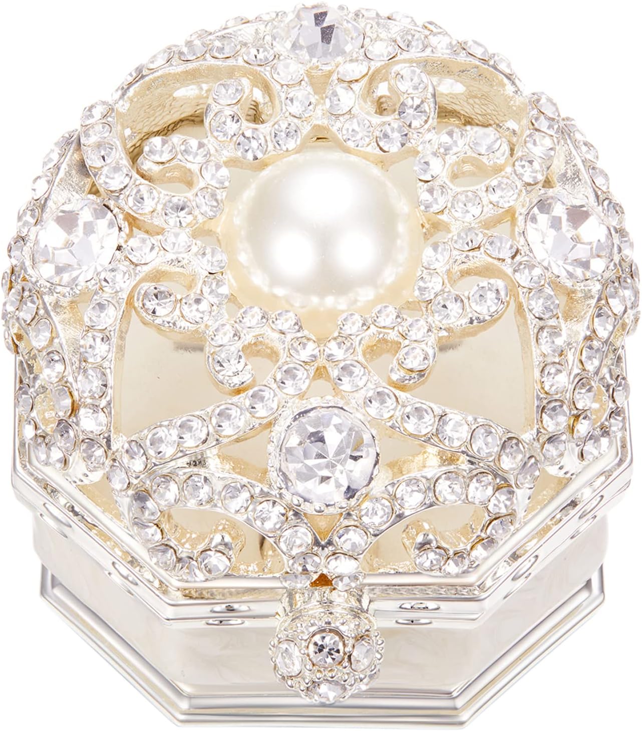 BEAUTY NEST Double Ring box for Wedding Ceremony, Wedding Ring Box for Ceremony, Engagement Ring ...