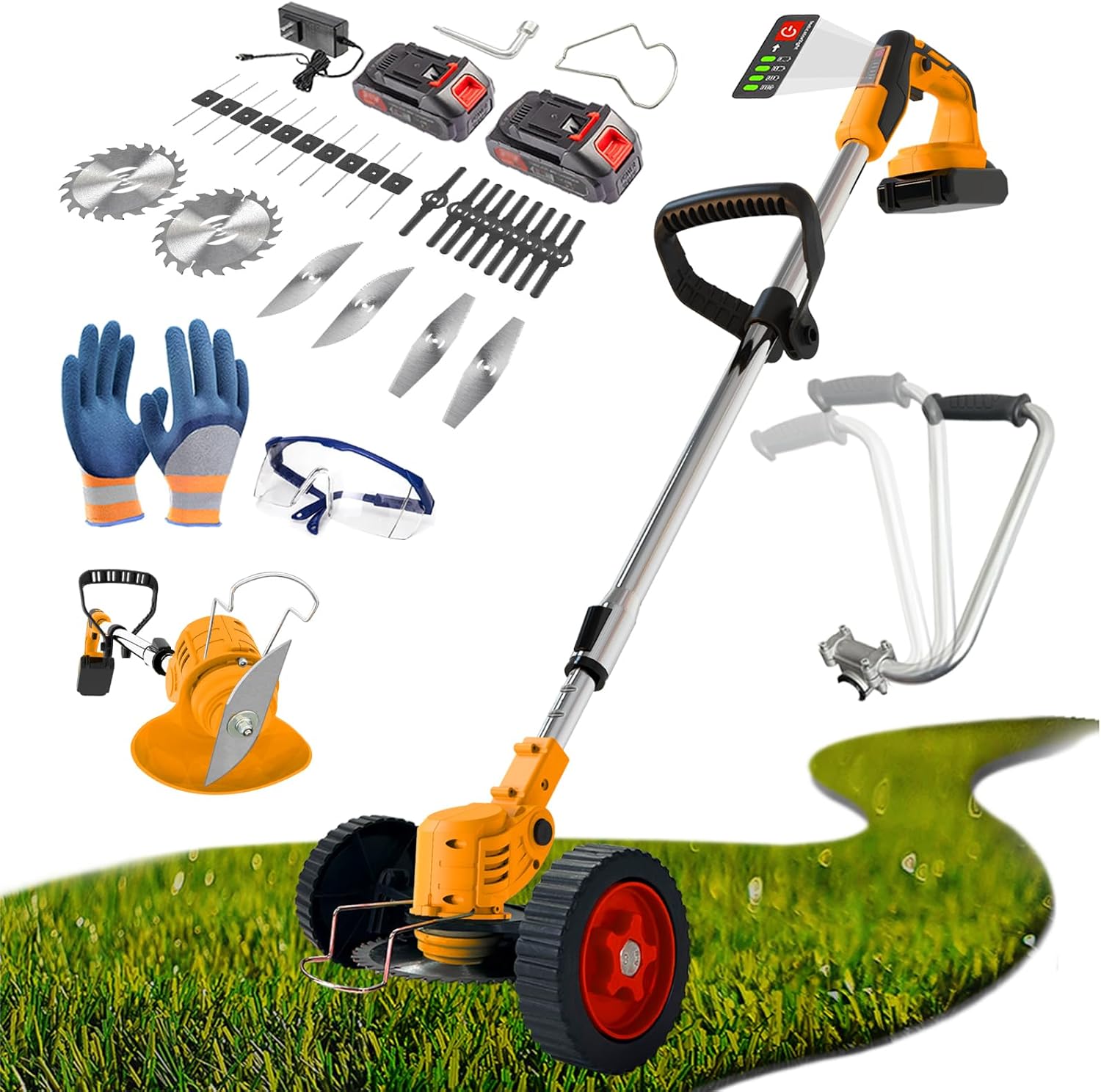 Amazon.com : Weed Eater Battery Powered Electric Weed Wacker Cordless ...