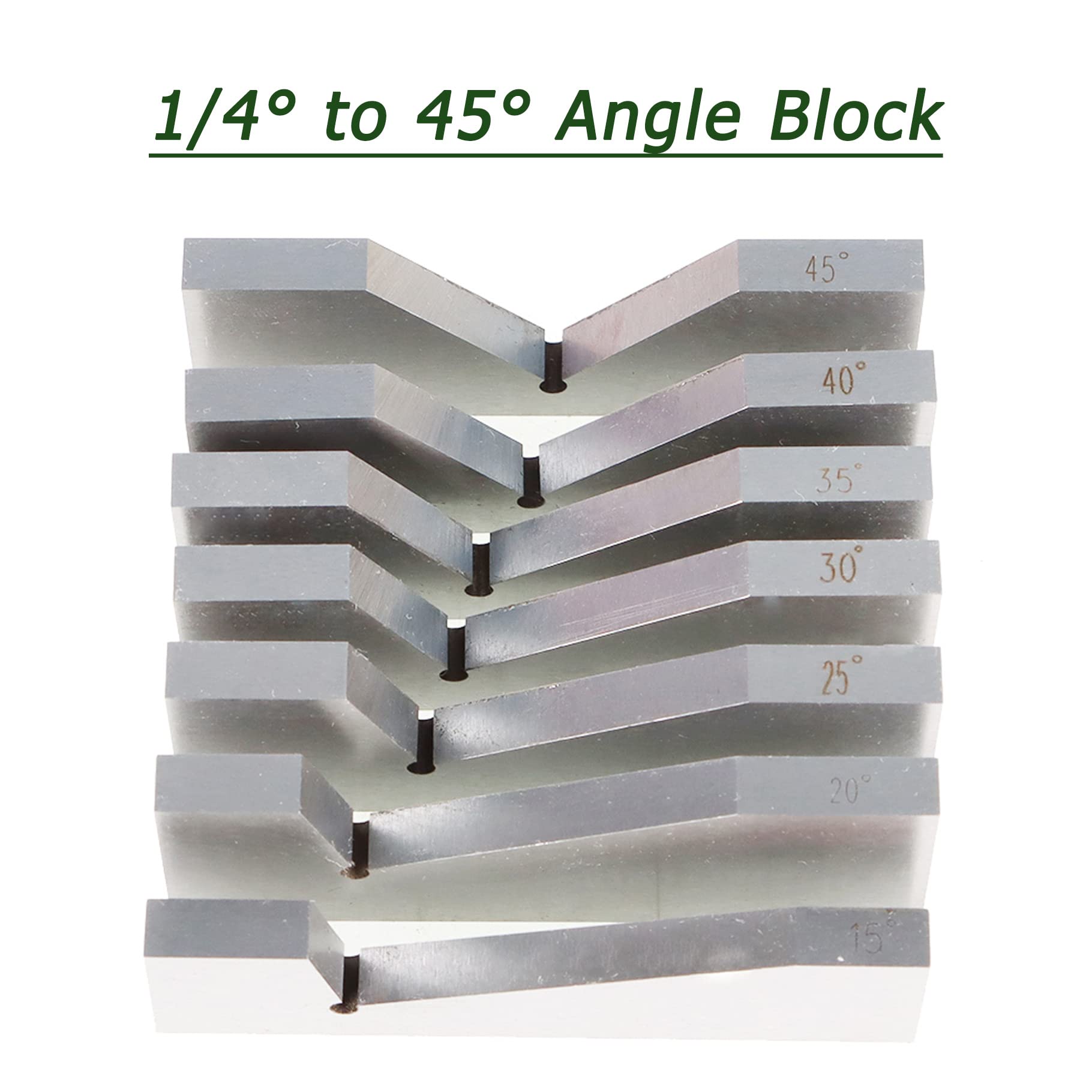 Snapklik.com : 17Pcs 1/4 To 45 Accuracy Ground Angle Block Set, 0.0003 ...