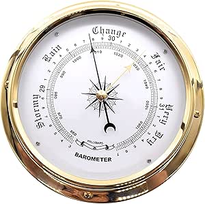Amazon.com : SJLEO Barometer Dial Type Barometer Traditional Barometer ...