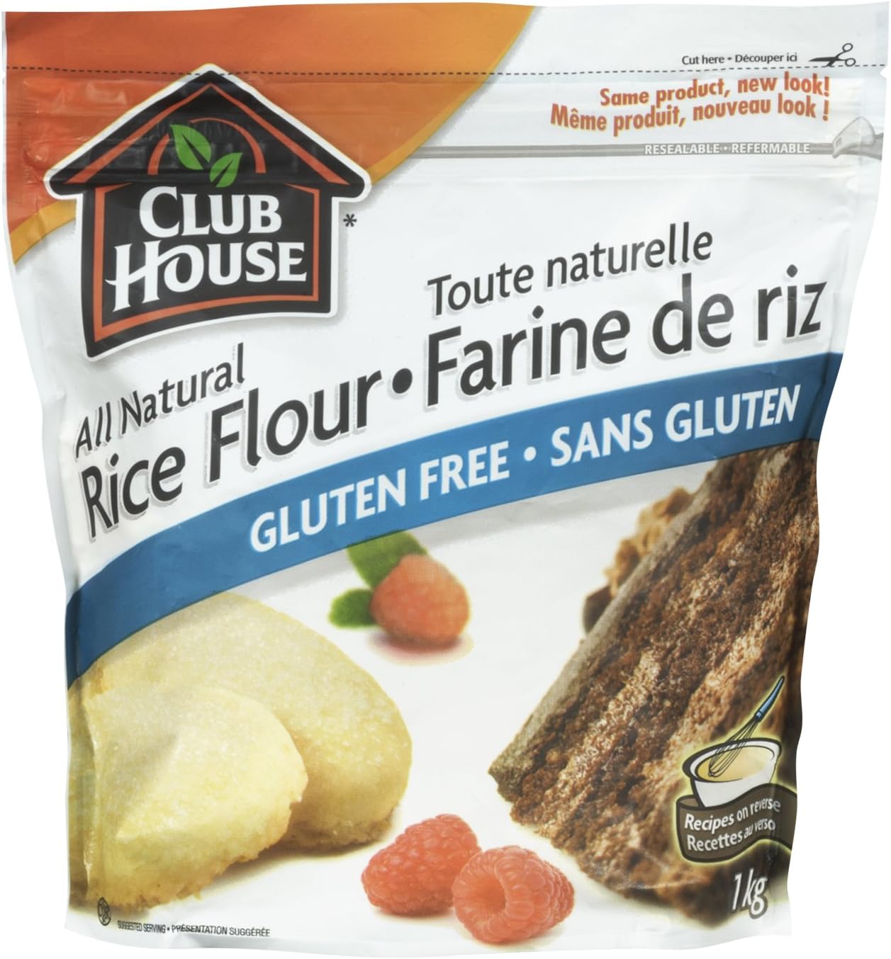 Club House, Quality All Natural Baking, Rice Flour, 1kg : Amazon.ca ...
