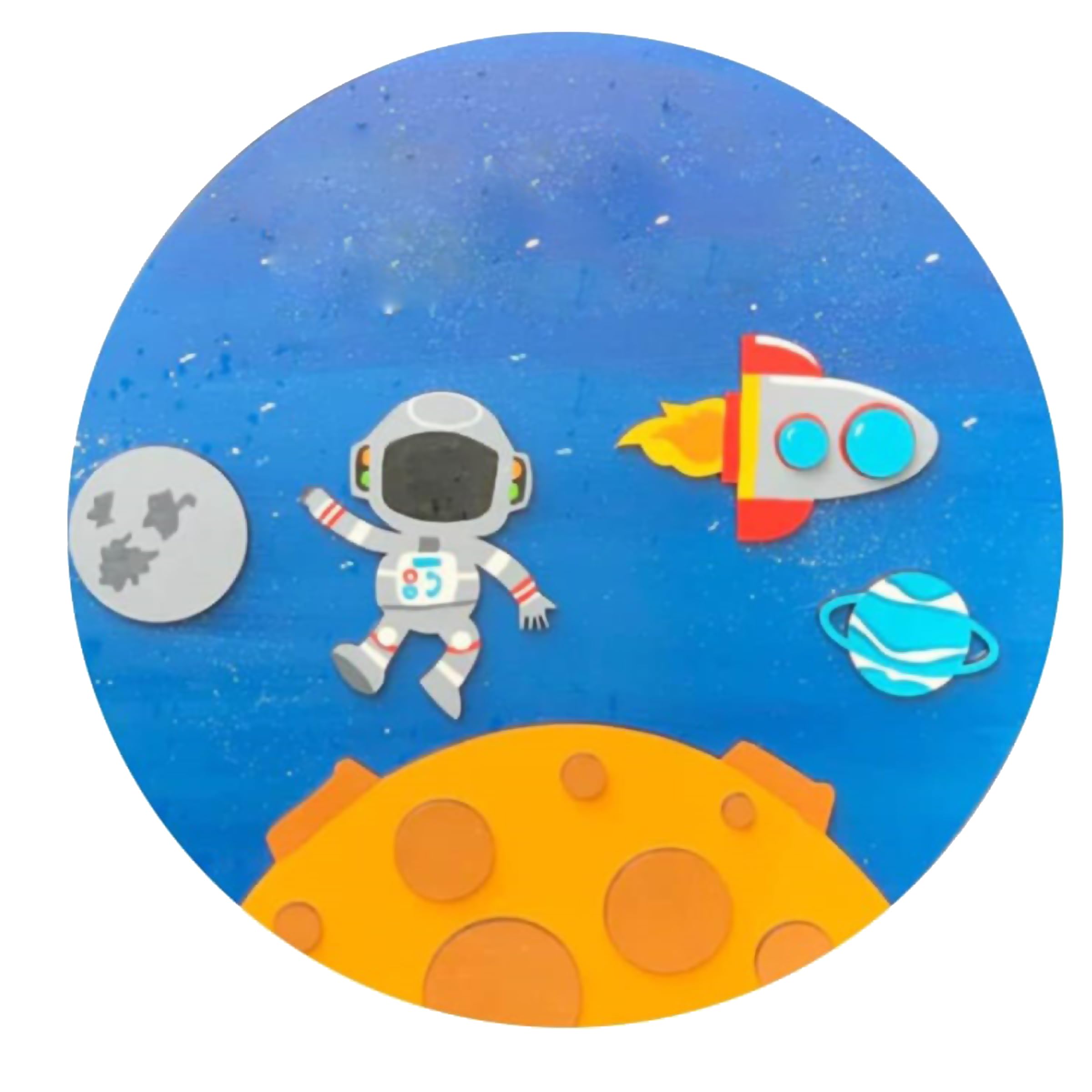 Astronaut Art Project For Cut Out