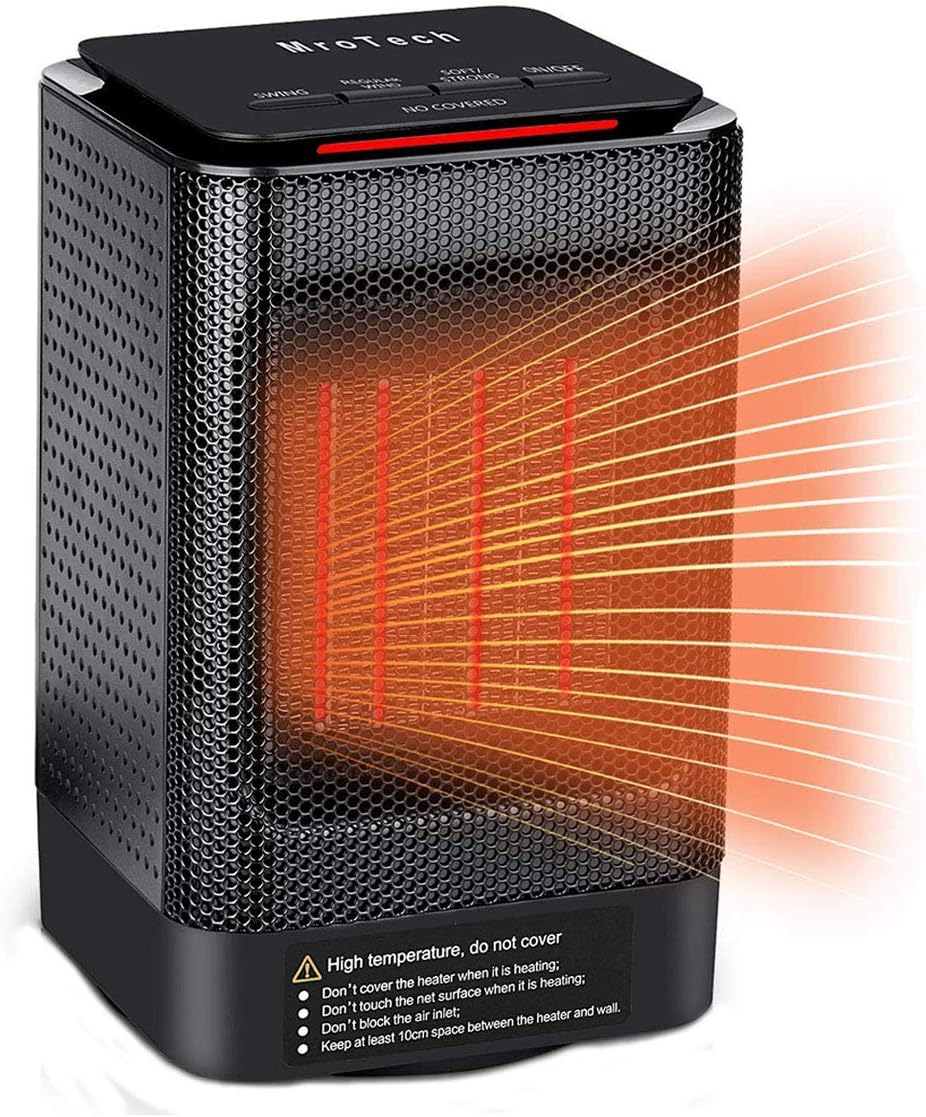 Amazon.com: MroTech 950W Ceramic Space Heater, Portable Oscillating ...
