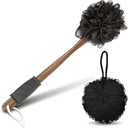 Amazon.com : Vive 17” Shower Loofah with Long Handle - Exfoliating Back ...
