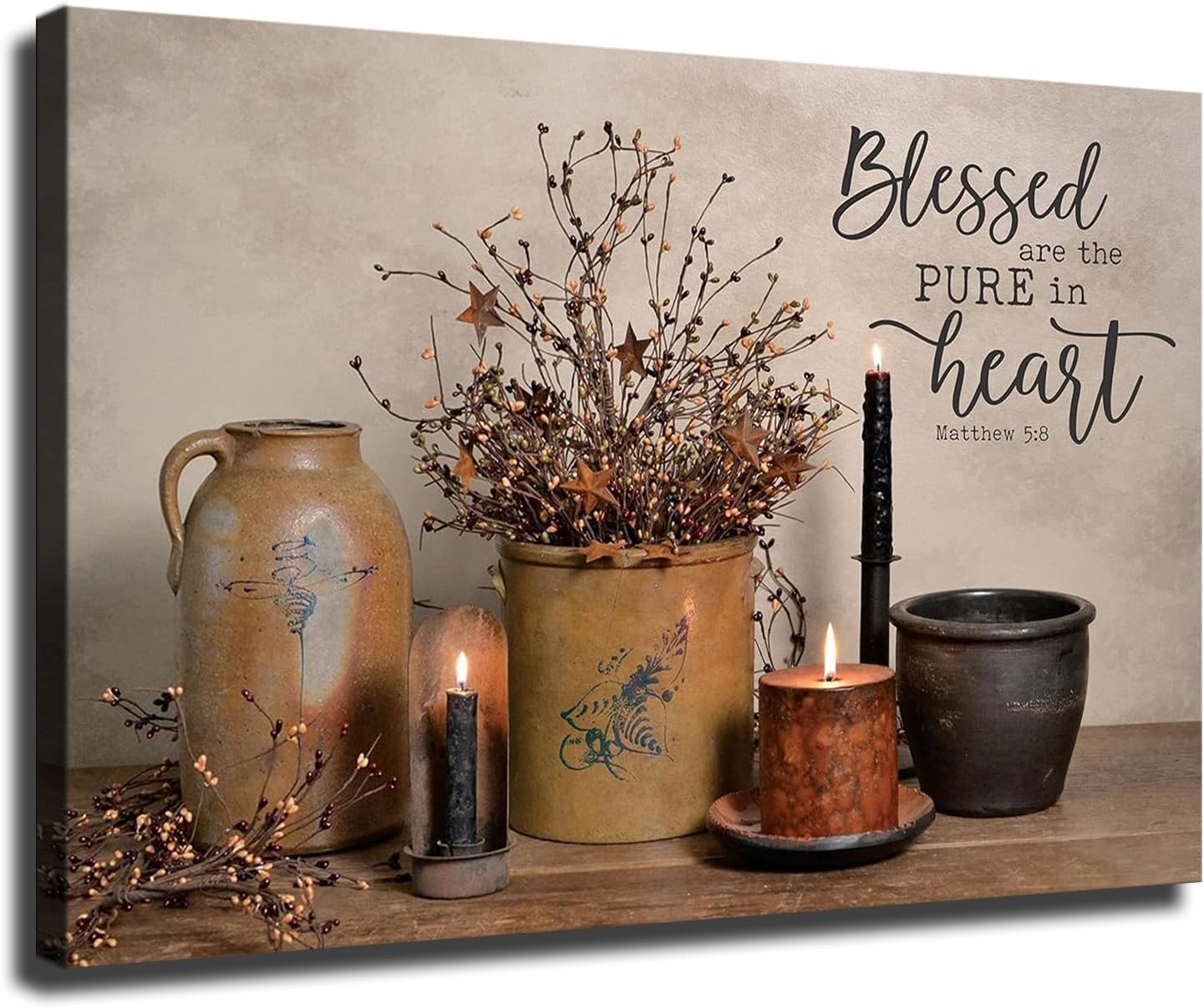 Amazon.com: Inspirational Country Rustic Primitive Folk Home Cabin ...