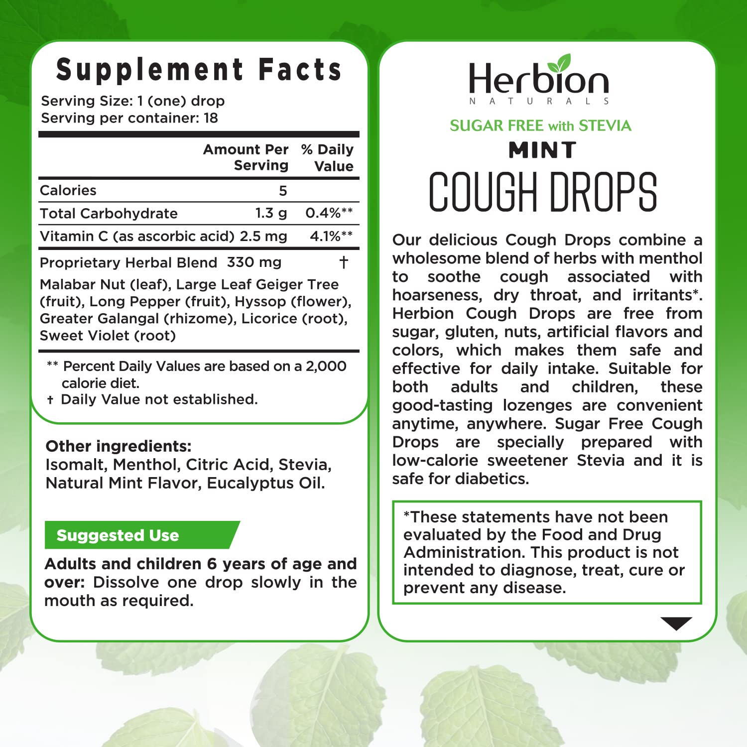 Ingredients In Cough Drops