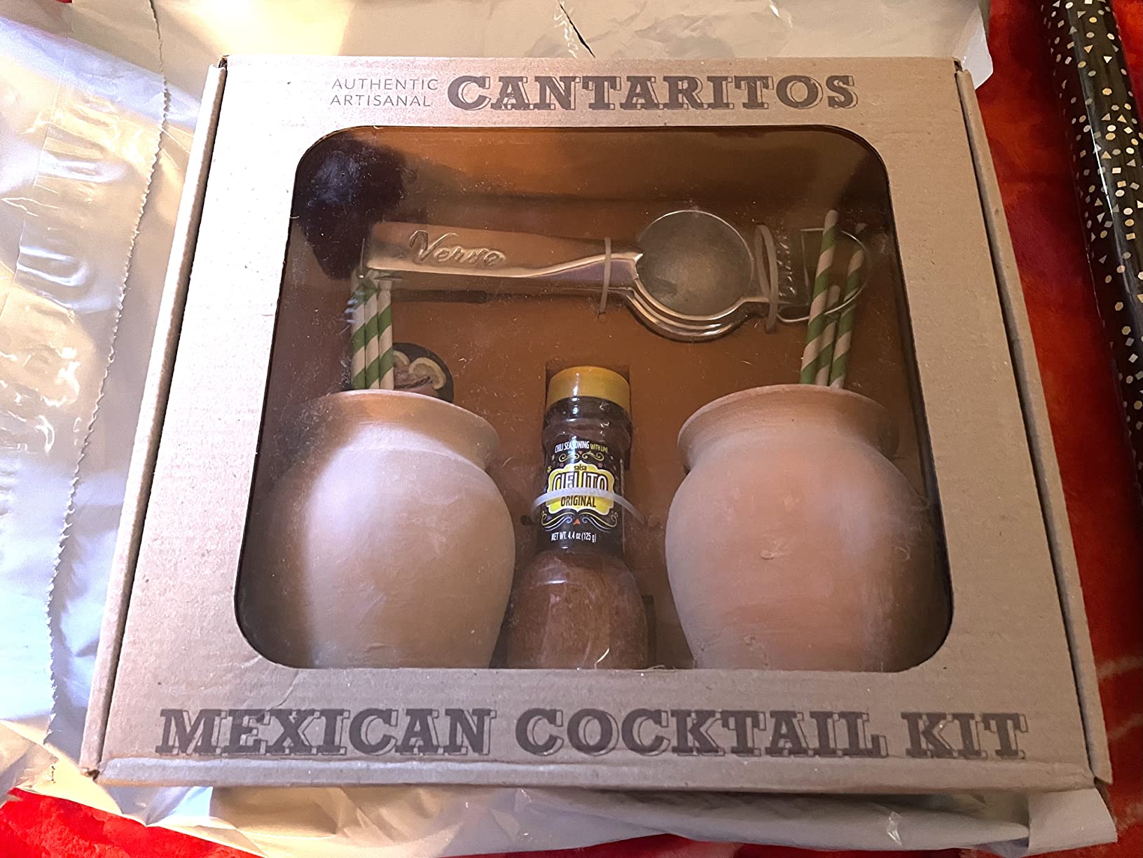 Amazon.com: Cantaritos de Barro Cocktail Kit by Verve CULTURE | Traditional Mexican Clay Cups ...