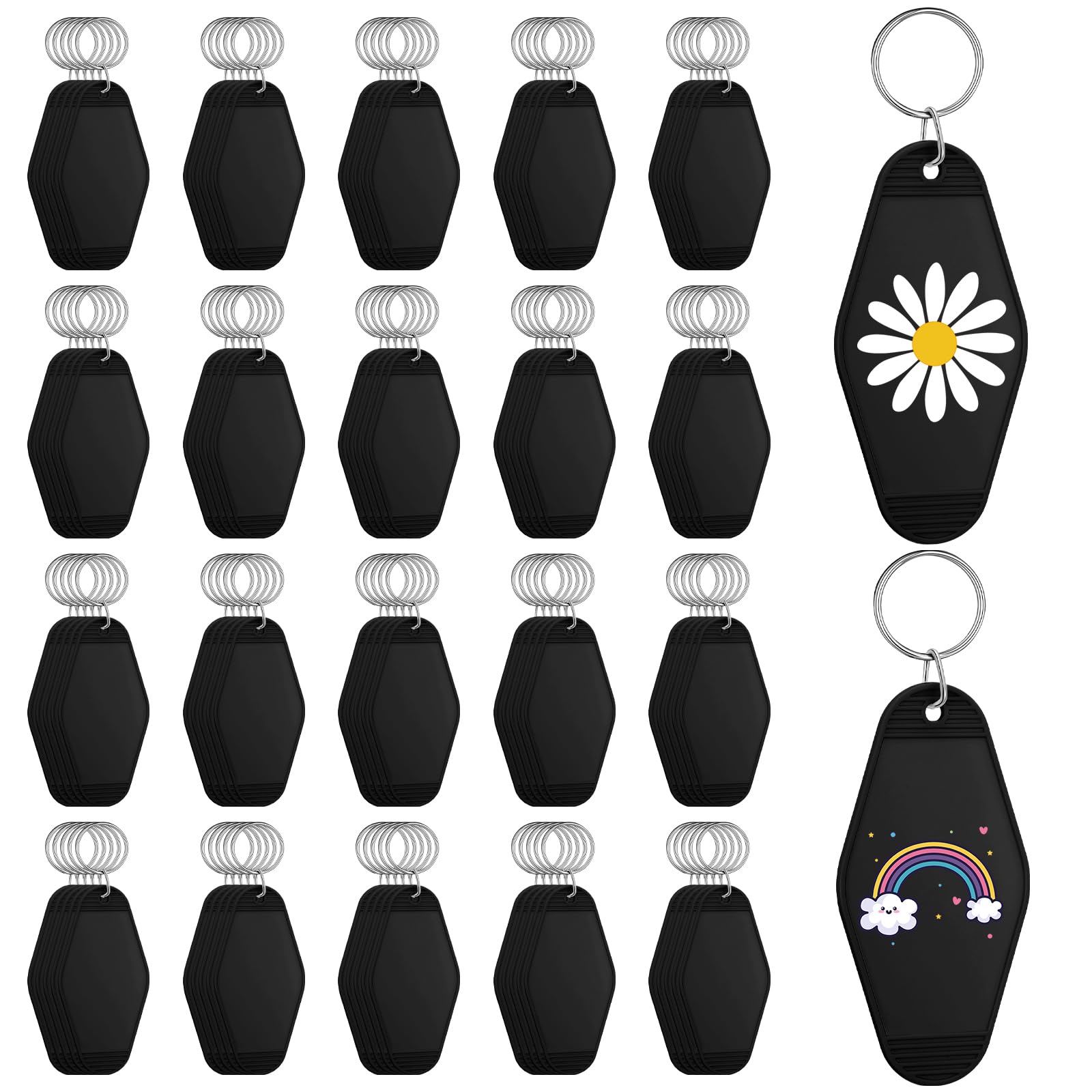 Snapklik.com : Thyle 100 Pcs Blank Motel Keychain Bulk Hotel Key Tag ...