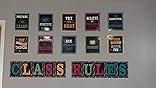 Amazon.com: 20 Pieces Classroom Bulletin Board Posters Class Rules ...