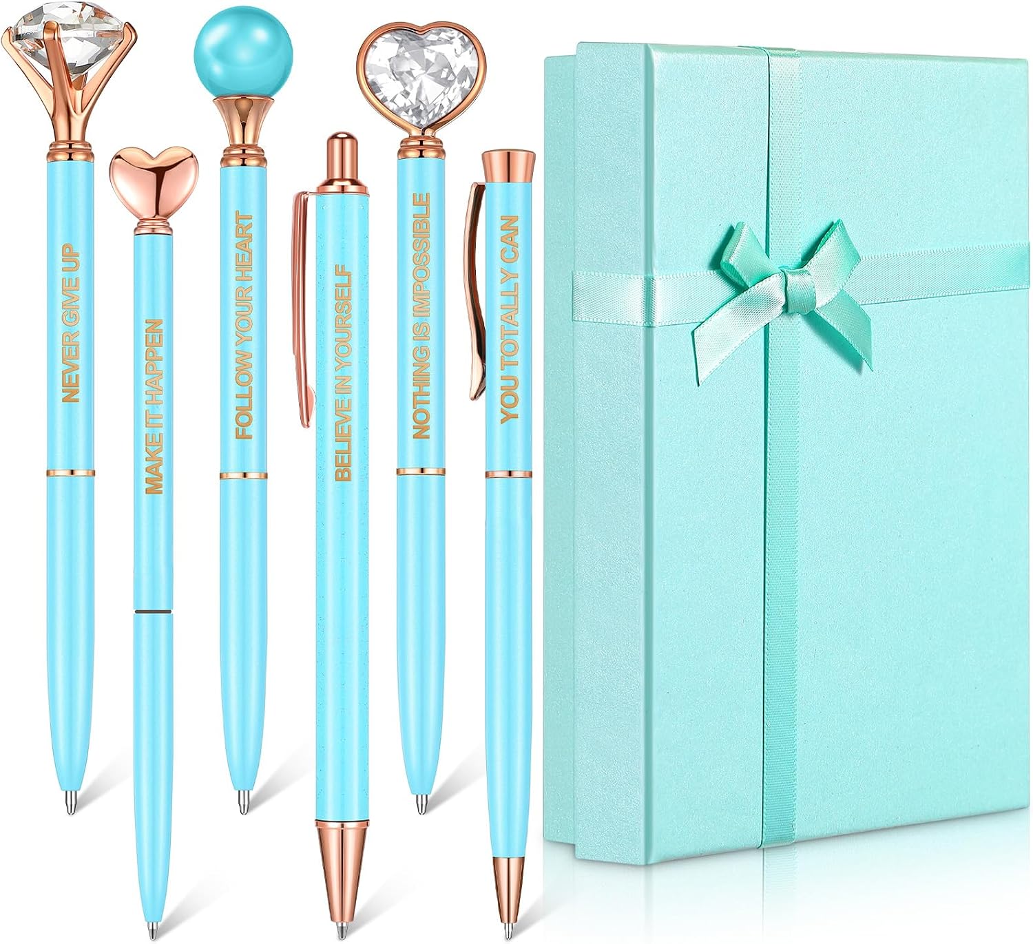 Amazon.com : Yeaqee 6 Pcs Inspirational Pen Set for Women Gift 2026 ...