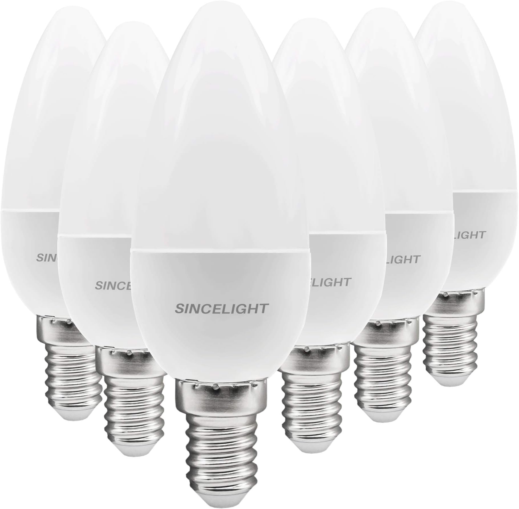 SINCELIGHT B15 BA15D LED Candle Light Bulb, B35 Shape with Milky ...