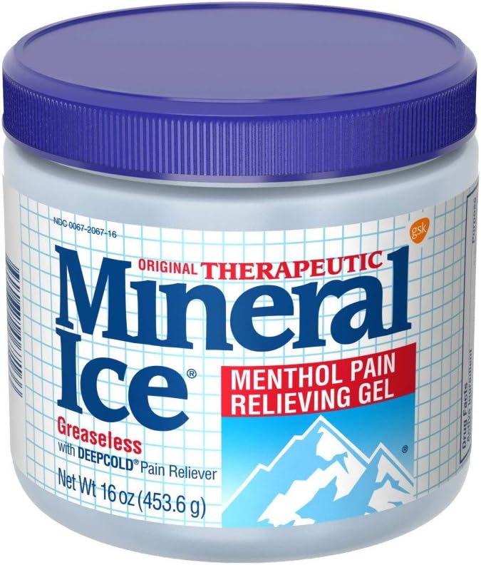 Amazon.com: Mineral Ice Therapeutic Pain Relieving Gel, 16 Ounce Jar ...