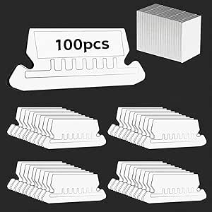 【100 Pack】 Clear Suspension File Tabs with Paper Inserts - A4 Hanging ...