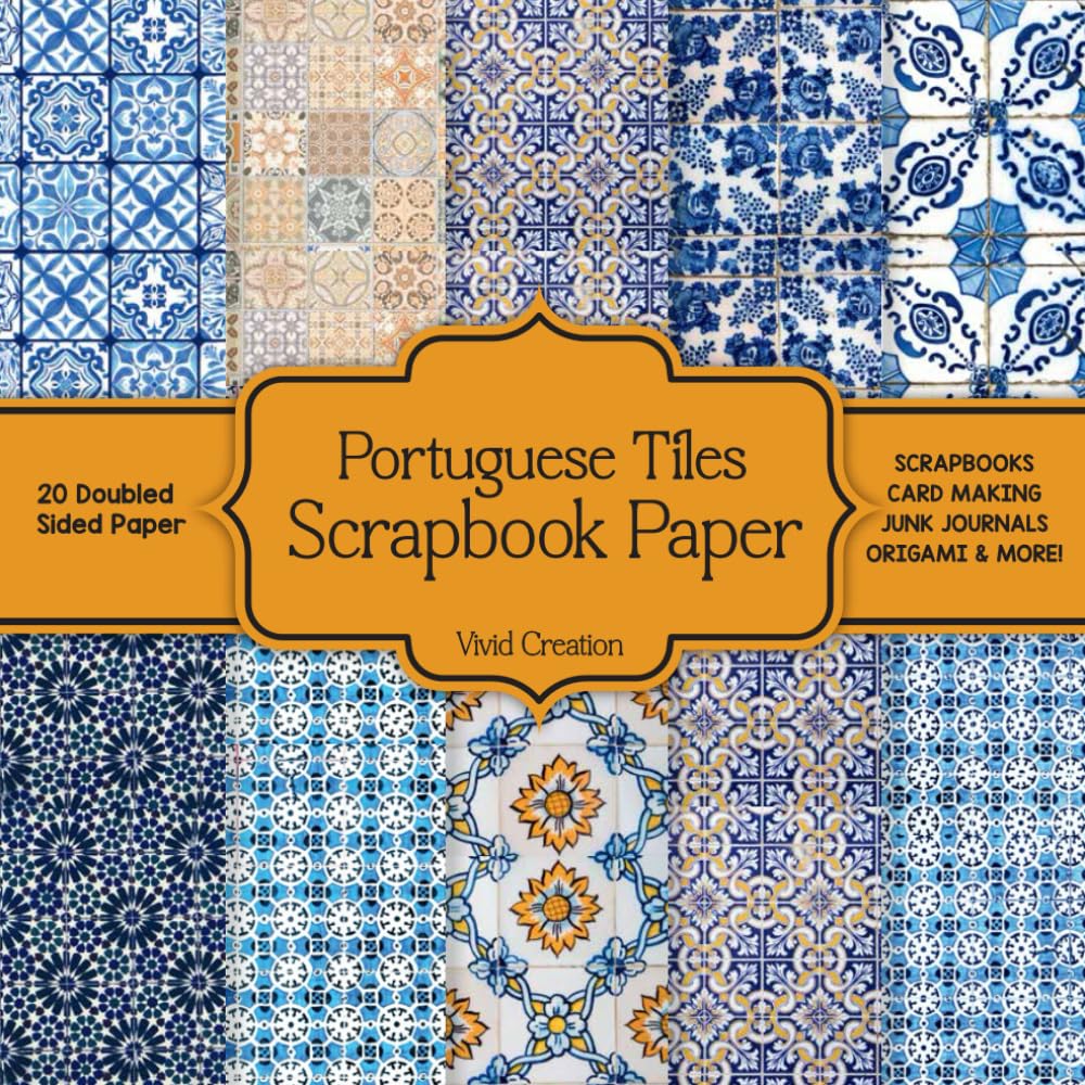 Portuguese Tiles Scrapbook Paper: Tiles-themed Scrapbooking Paper for ...