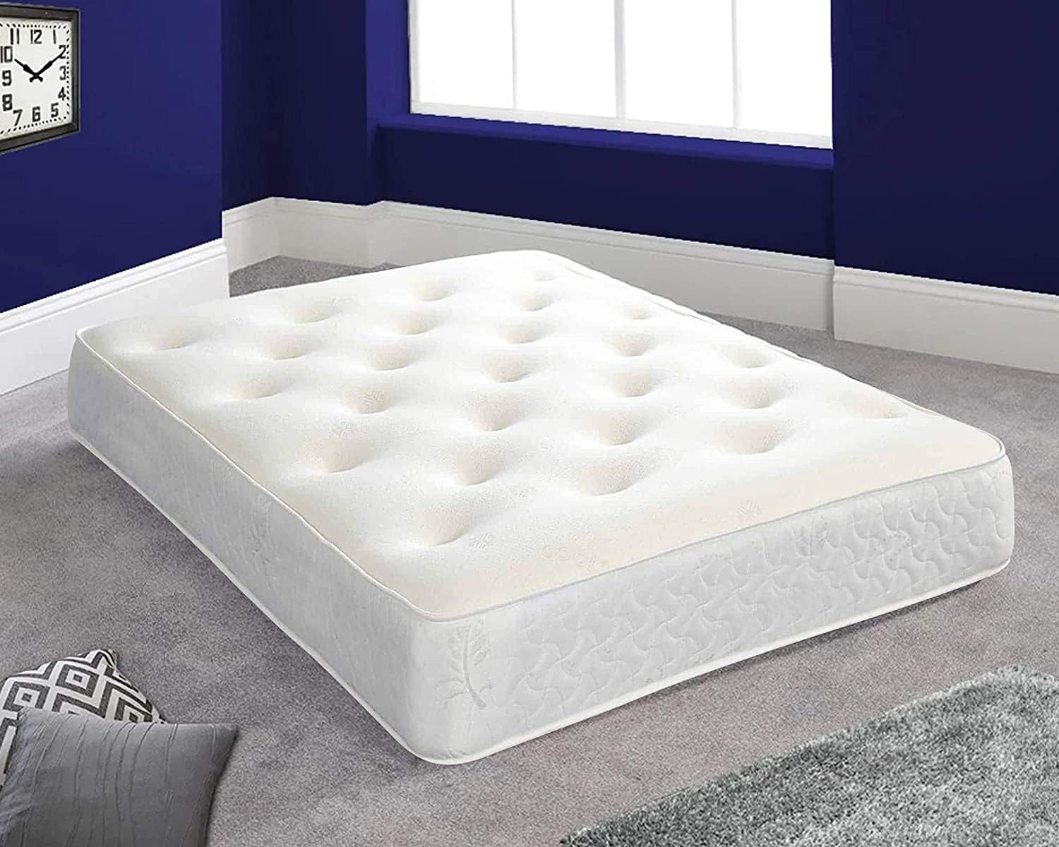 Comfy Living 4ft6 Double Memory Foam Bonnell 10" Mattress : Amazon.co ...