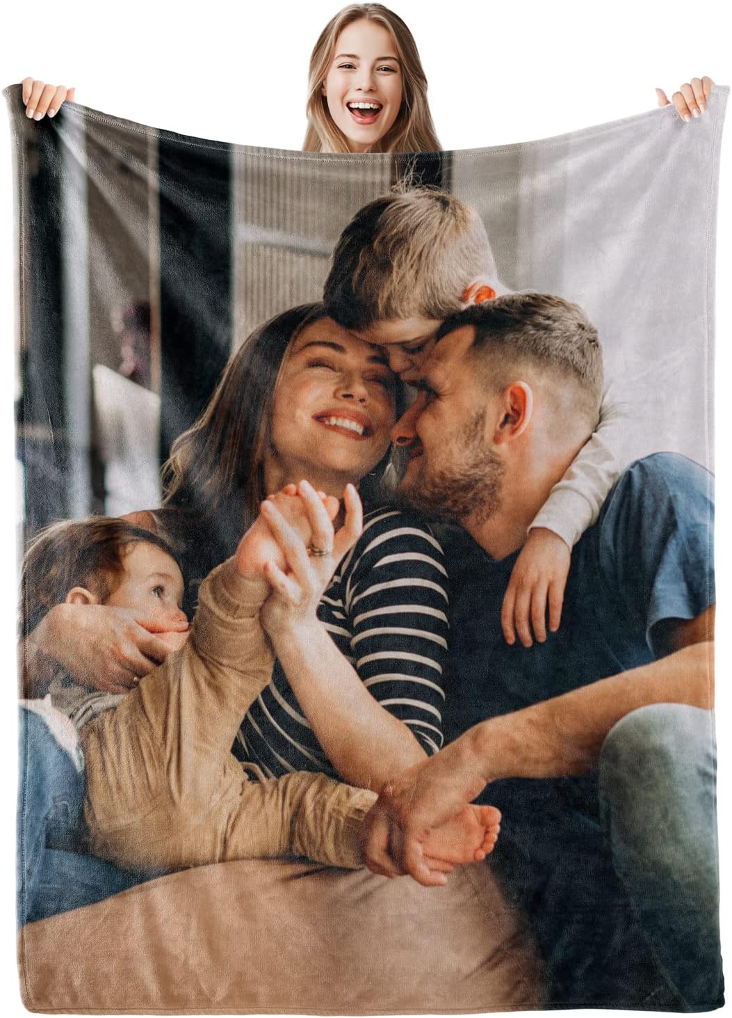 Amazon.com: Custom Blanket with Photos-Customized Picture Blanket ...