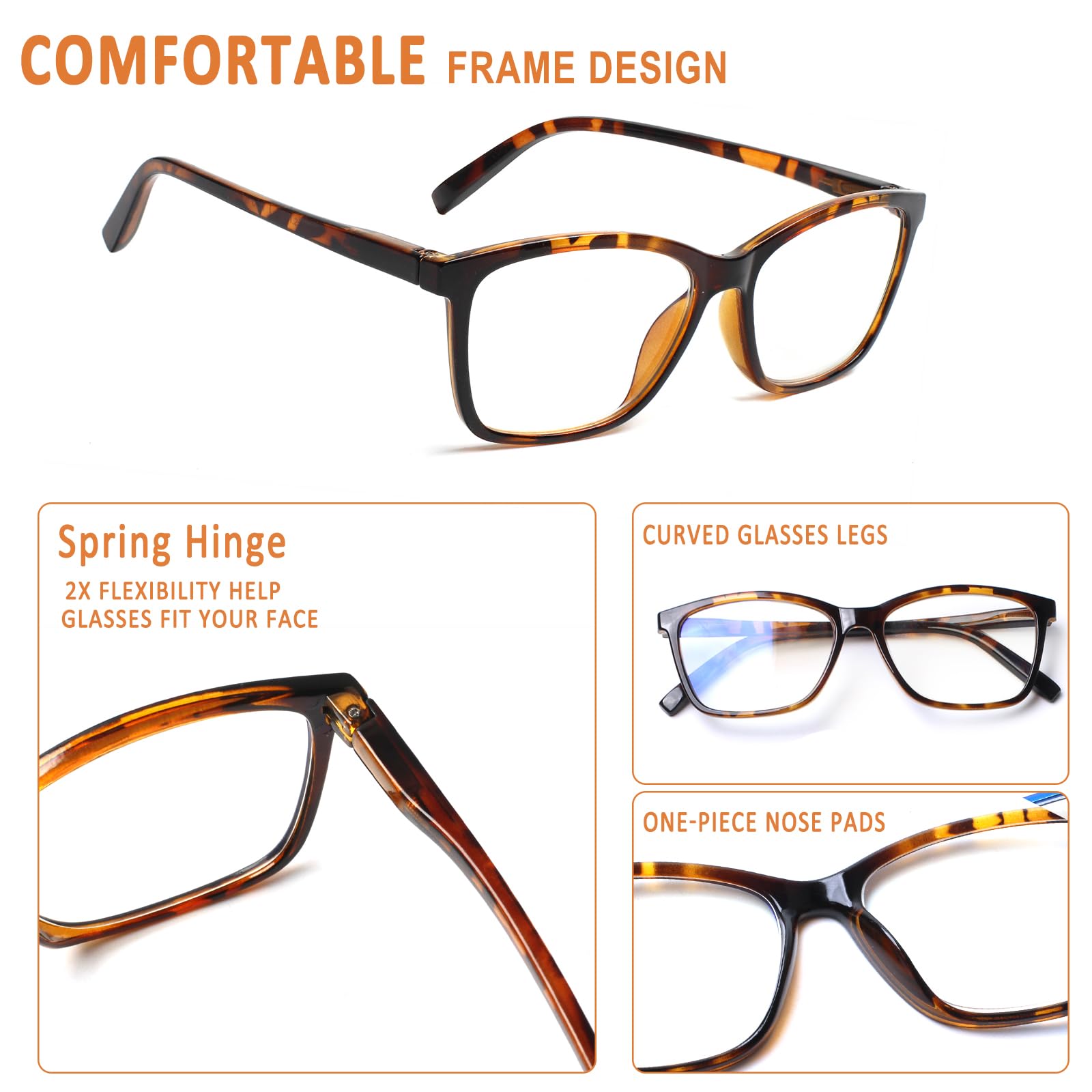 Snapklik.com : NORPERWIS Reading Glasses Spring Hinge For Women And Men ...