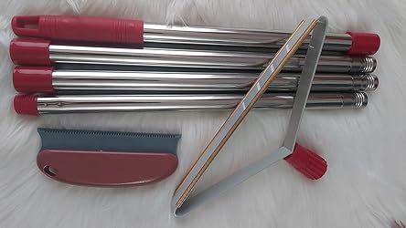 Upgrated Carpet Rake Pet Hair Remover with 60" Long Handle for Couch ...